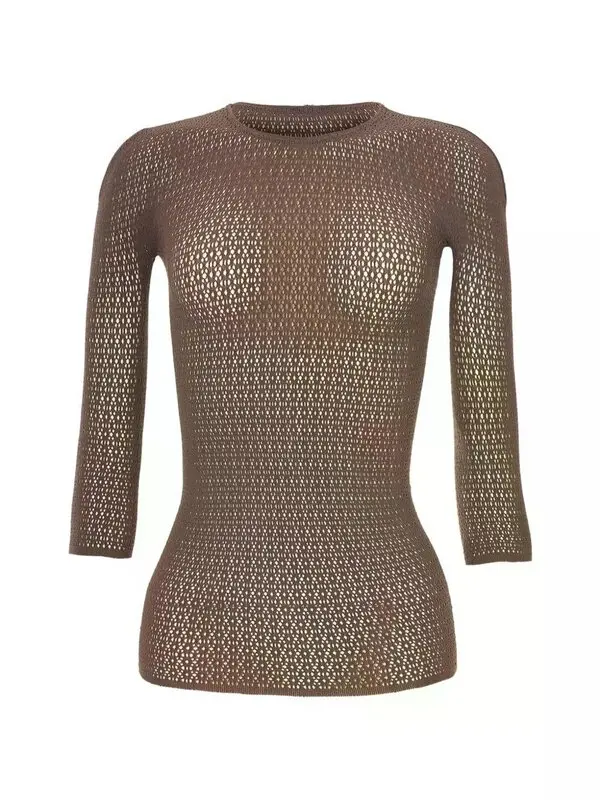 Wolford Daisy Net Long-sleeve Top