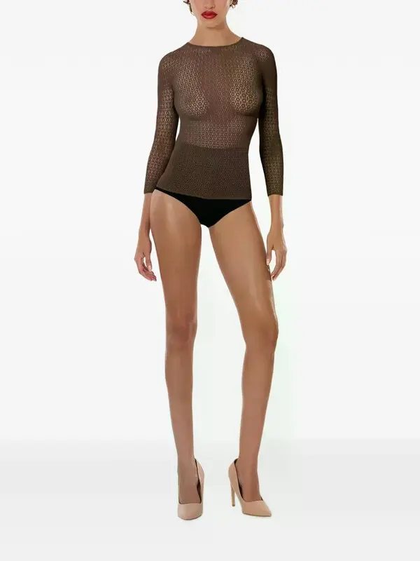 Wolford Daisy Net Long-sleeve Top