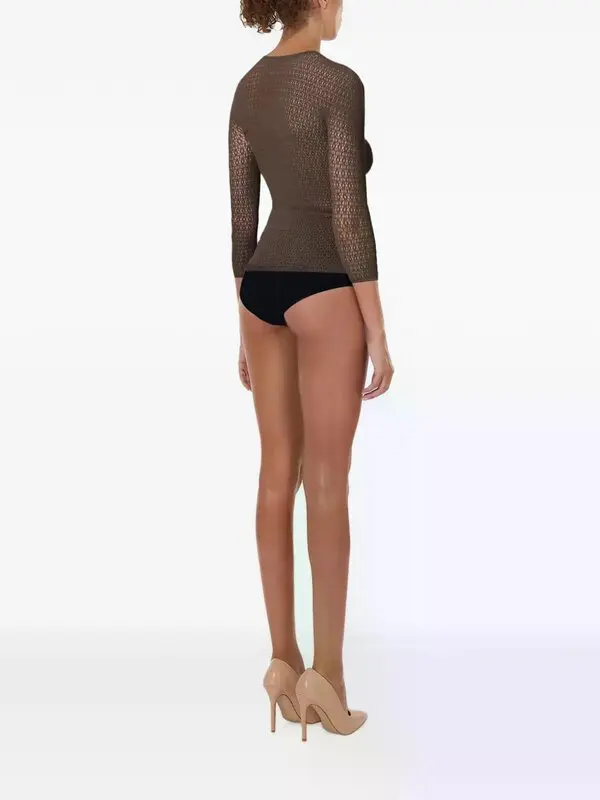 Wolford Daisy Net Long-sleeve Top
