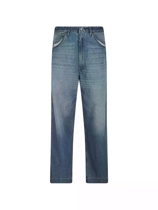 MAISON MARGIELA Distressed Wide-leg Jeans