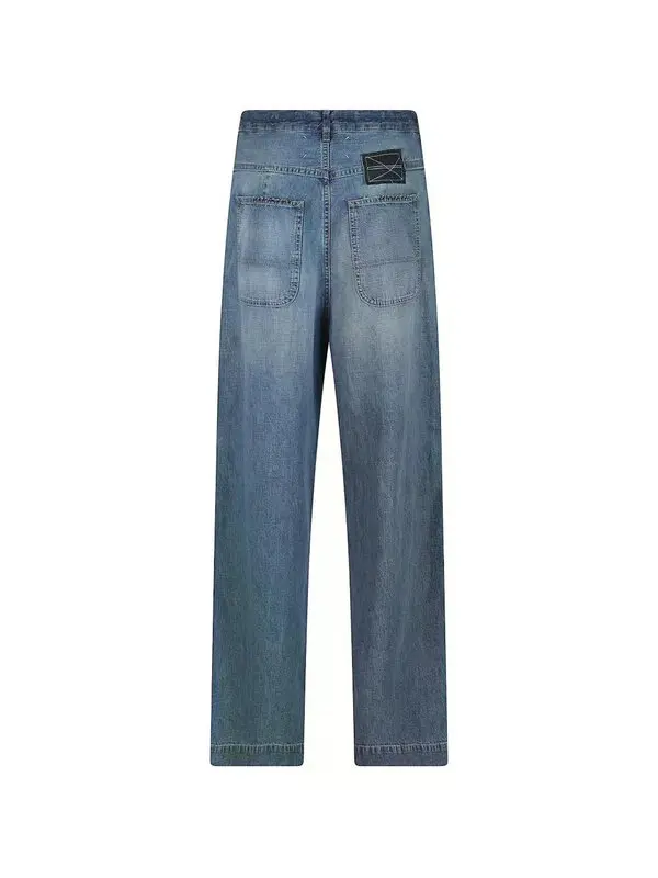 MAISON MARGIELA Distressed Wide-leg Jeans
