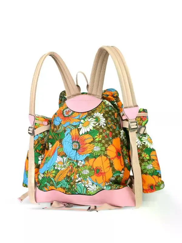 Gucci X The North Face 2010-2020s Floral-print Backpack - Green