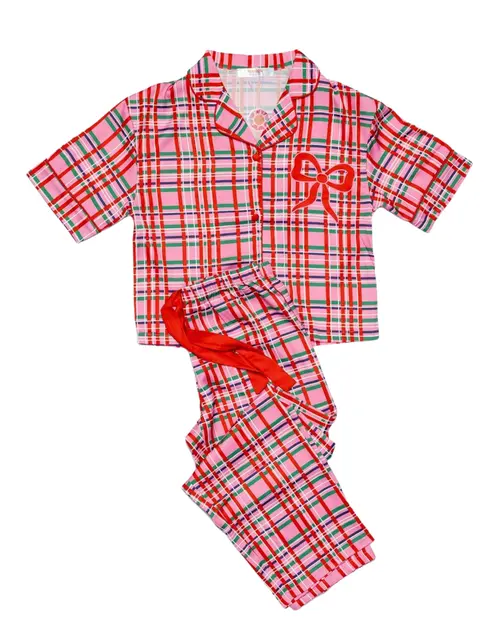 SUNSHINE SOCIETY Button-down Pajama Set