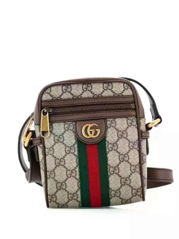 Gucci Ophidia Gg Coated Canvas Mini Messenger Bag