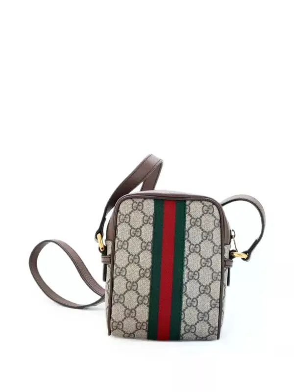 Gucci Ophidia Gg Coated Canvas Mini Messenger Bag