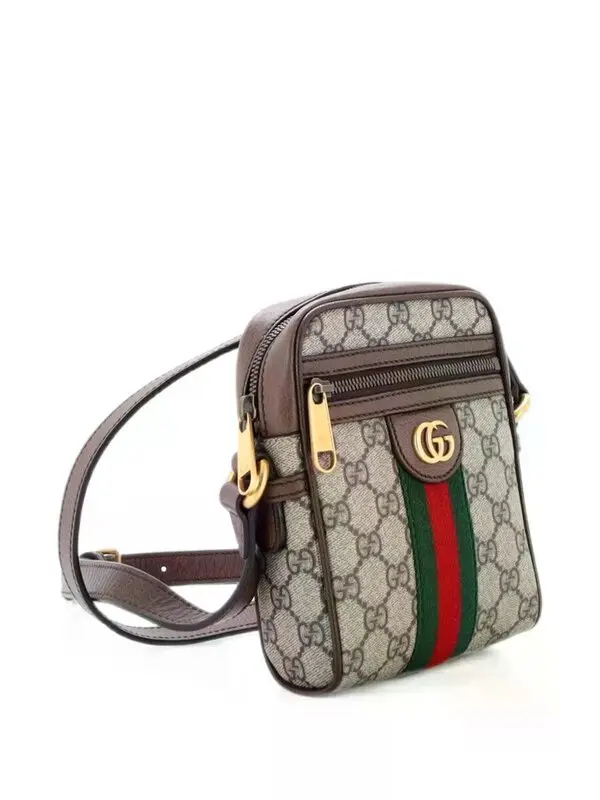 Gucci Ophidia Gg Coated Canvas Mini Messenger Bag