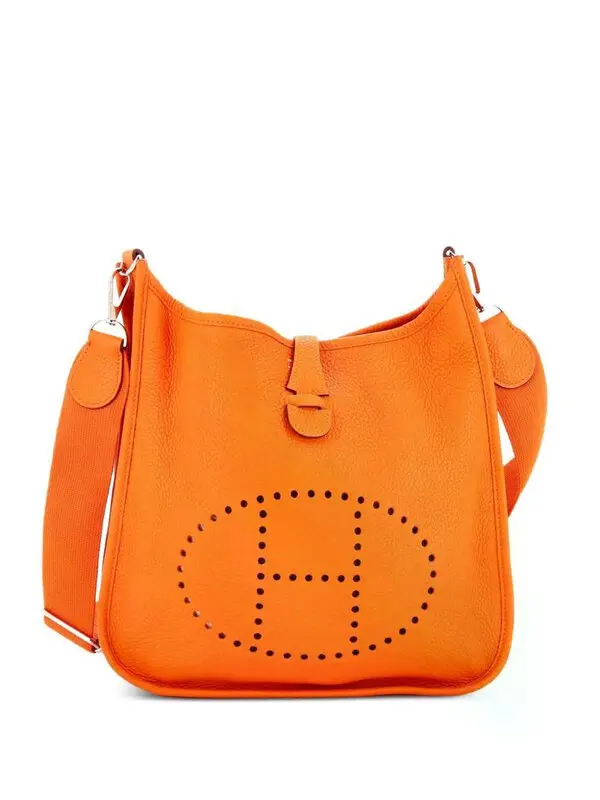 Hermès Evelyne Bag Gen Iii Clemence Pm Crossbody Bag - Orange