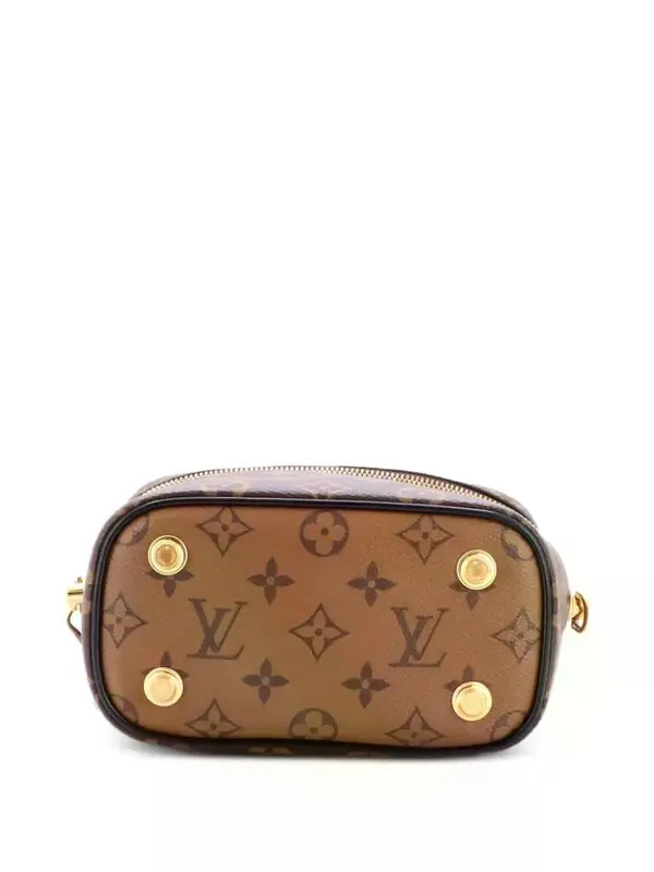 LOUIS VUITTON Reverse Monogram Canvas Pm Satchel - Brown