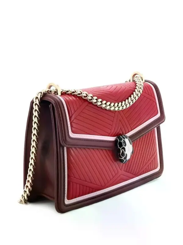 BVLGARI Serpenti Forever Shoulder Bag Quilted Leather Small Crossbody Bag