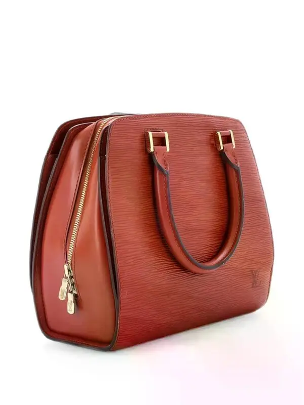LOUIS VUITTON Pont Neuf Handbag Epi Leather Pm Satchel - Brown