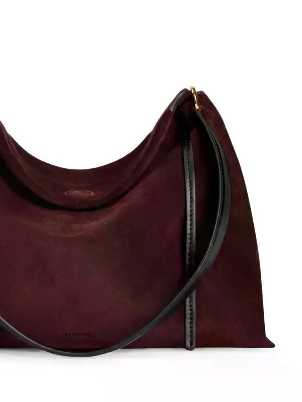 WANDLER Penelope Suede Shoulder Bag - Red