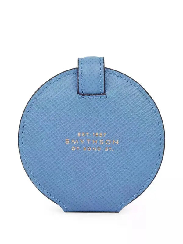 Smythson Panama Leather Pocket Mirror