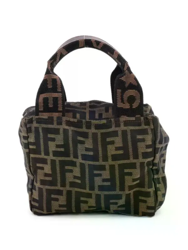 Fendi Vintage 1925 Cosmetic Zucca Canvas Mini Tote Bag