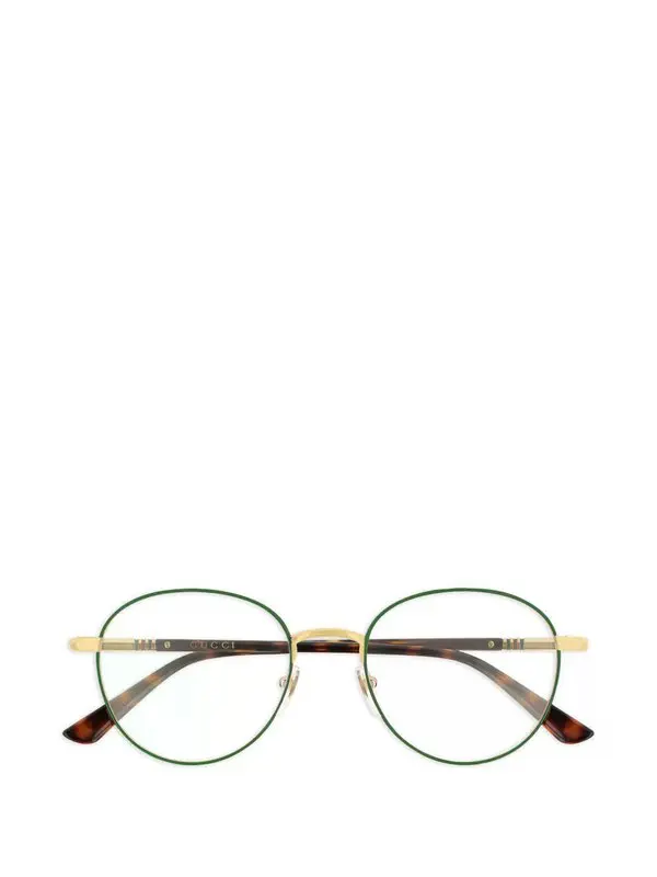 Gucci Round Frame Glasses - Green