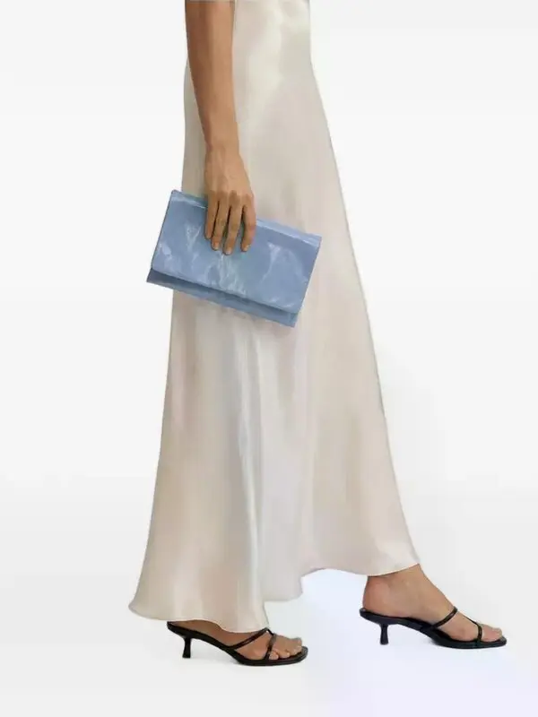 POCHE PARIS Foldover Chain-link Clutch Bag