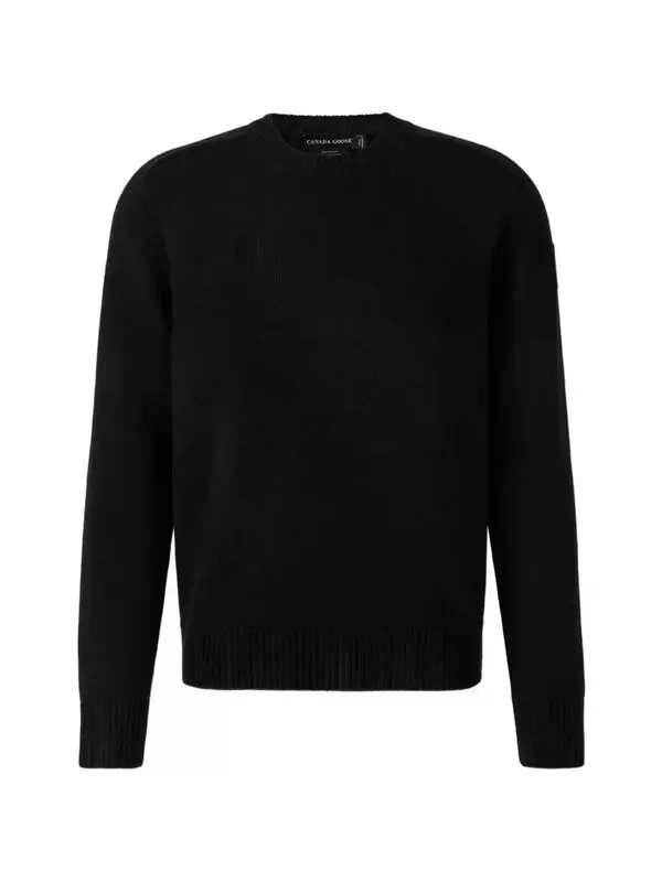 Canada Goose Logo-patch Ribbed-trim Sweater