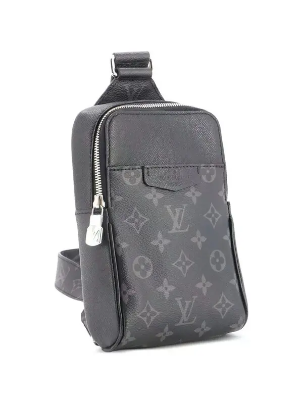LOUIS VUITTON Monogram Taigarama Outdoor Slingbag - Black