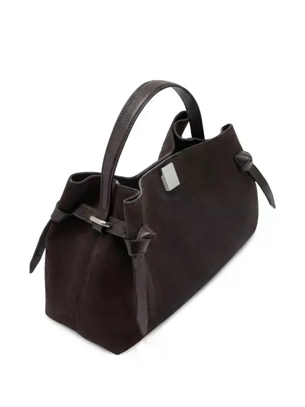 Yuzefi Gyoza Knot-detail Tote Bag - Brown