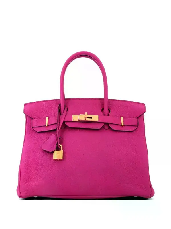 Hermès Birkin Handbag Togo With Gold Hardware 30 Tote Bag - Pink