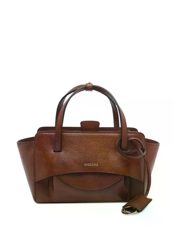 HIDESINS Small Flap Leather Tote Bag