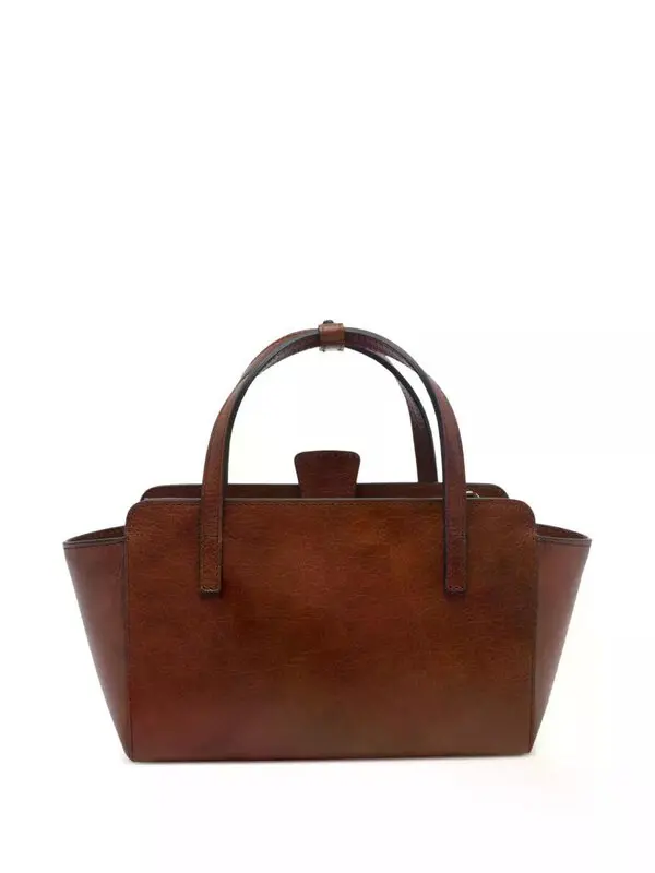 HIDESINS Small Flap Leather Tote Bag