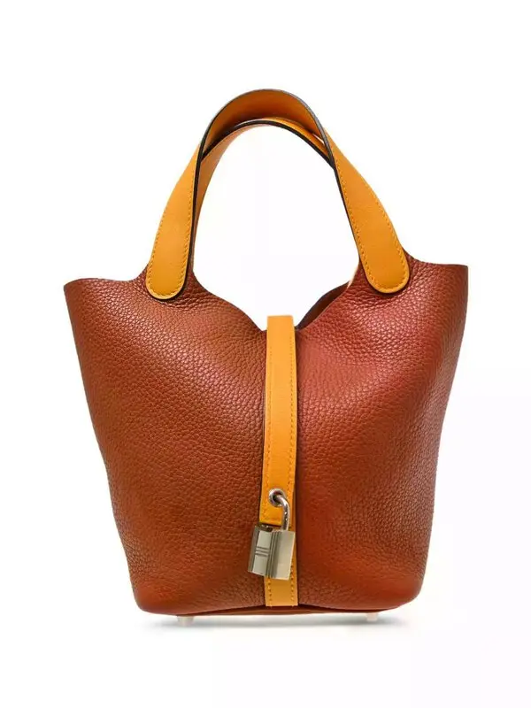 Hermès 2017 Pm Picotin Lock 18 Tote Bag - Brown
