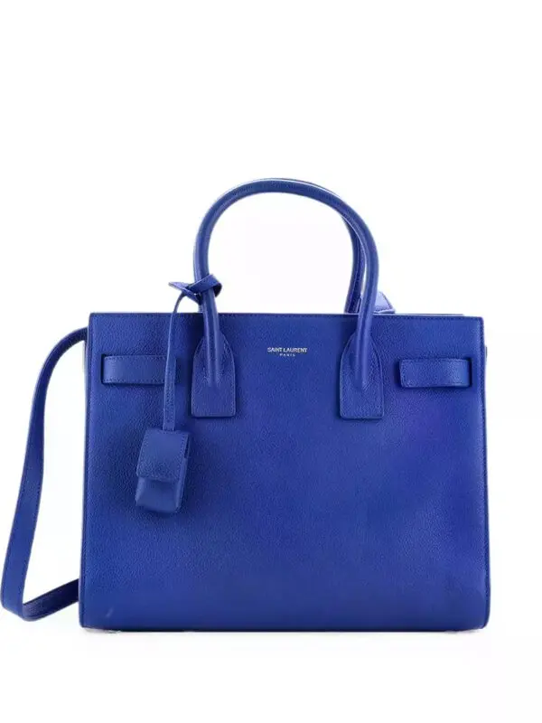 Saint Laurent Sac De Jour Leather Baby Tote Bag
