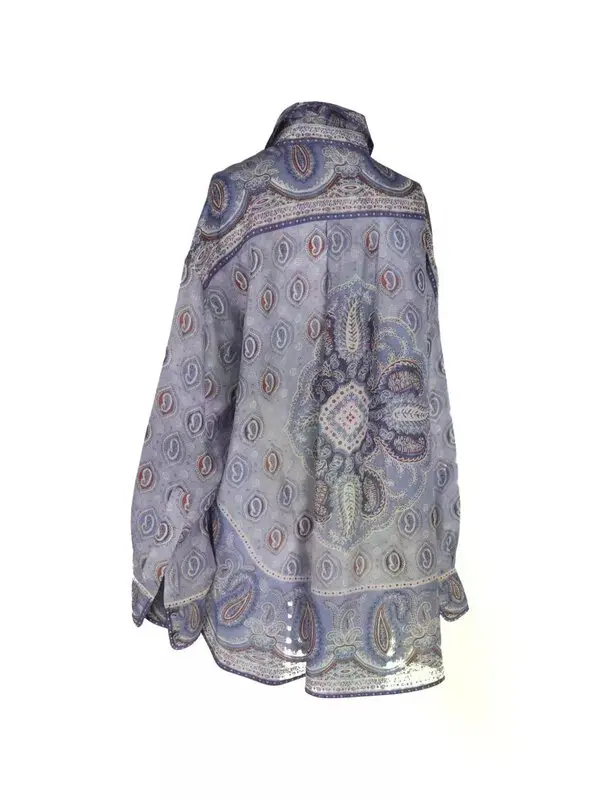 Zimmermann Vitali Paisley Print Shirt