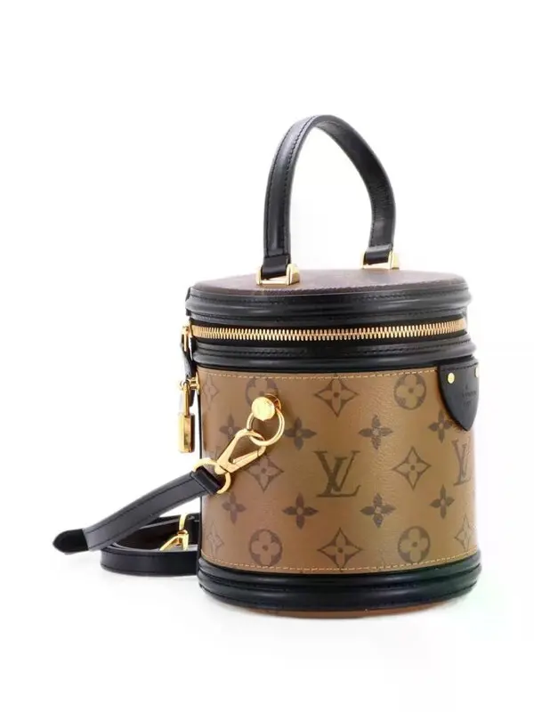 LOUIS VUITTON Cannes Handbag Reverse Monogram Canvas Satchel