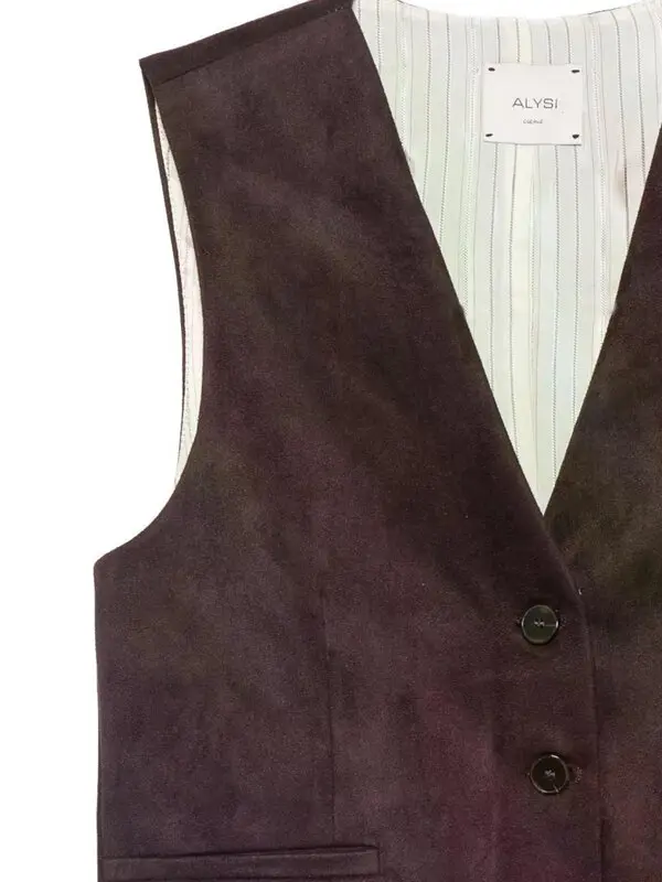 ALYSI Suede Effect Waistcoat