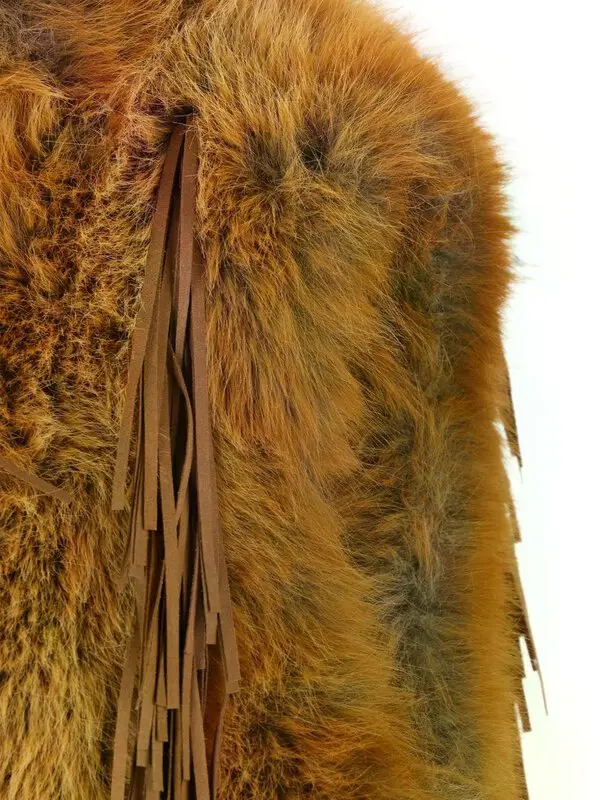 UNCOMMON Fringe-detail Faux Fur Vest