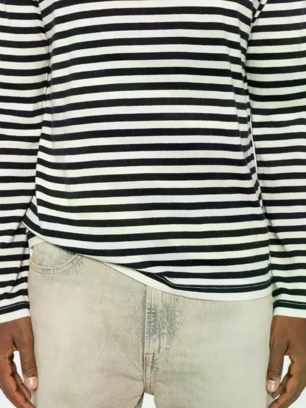 Extreme Cashmere Striped Long-sleeve T-shirt