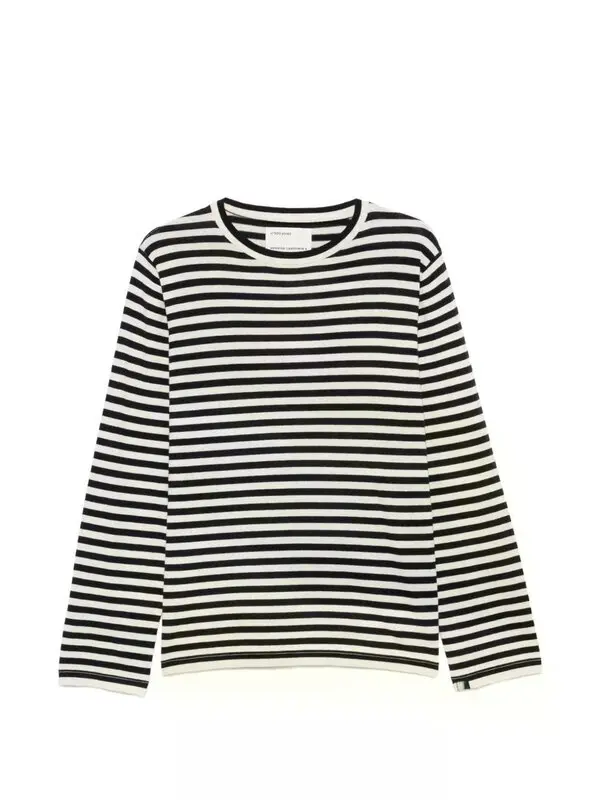 Extreme Cashmere Striped Long-sleeve T-shirt - White
