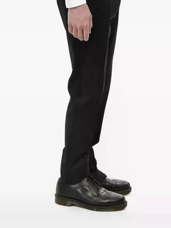Corneliani Academy Pressed-crease Wool Tailored Trousers