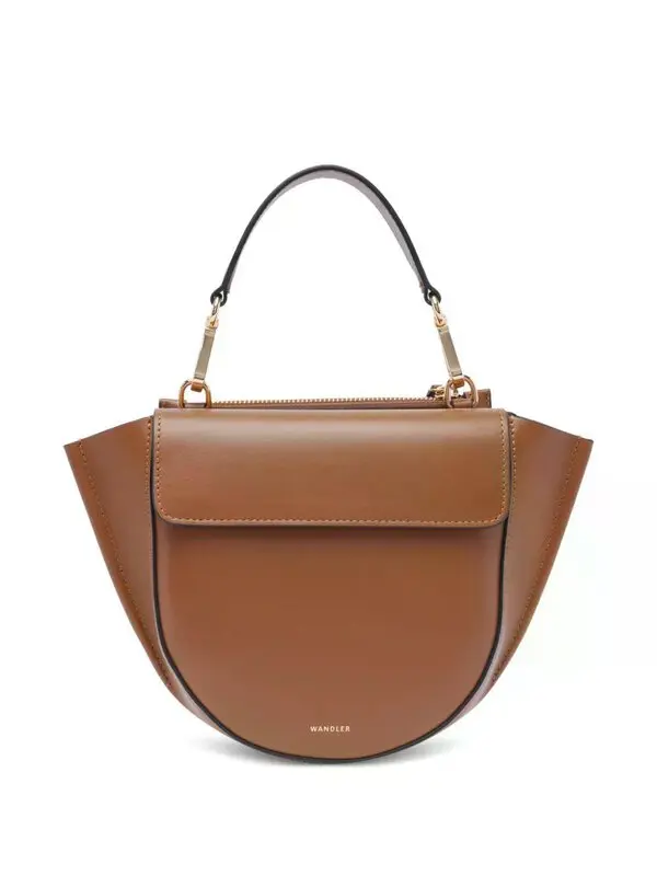 WANDLER Mini Hortensia Leather Clutch Bag