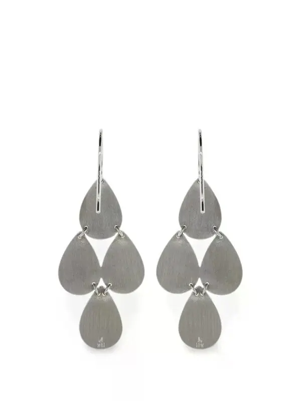 Irene Neuwirth 18k White Gold Four-drop Chandelier Earrings - Silver