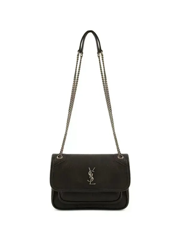 Saint Laurent Niki Mini Shoulder Bag In Grained Lambskin