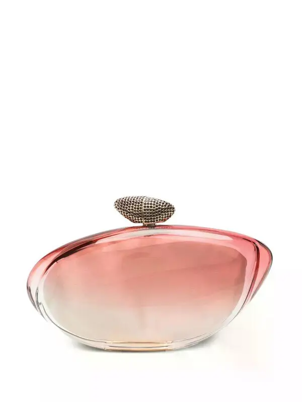 Benedetta Bruzziches Crystal-embellished Ombré Clutch Bag - Pink