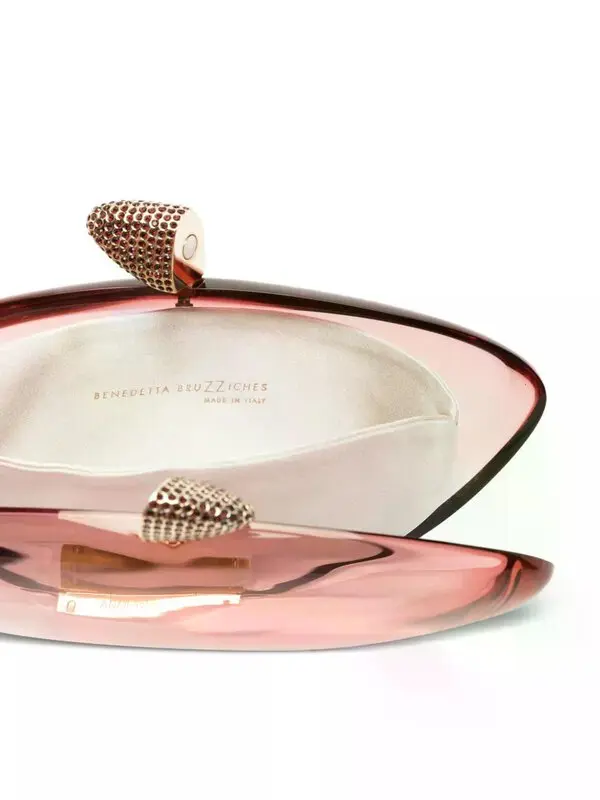 Benedetta Bruzziches Crystal-embellished Ombré Clutch Bag - Pink