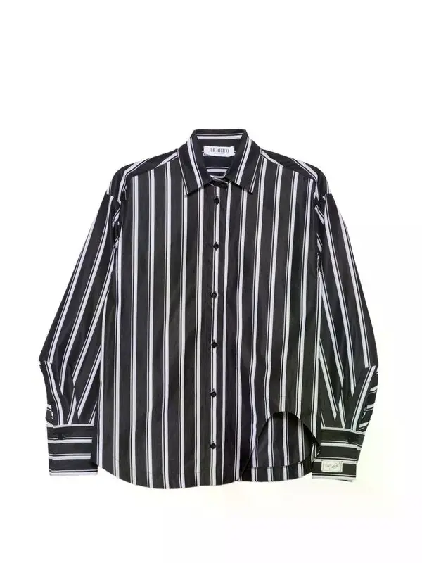 Attico Striped Long-sleeve Shirt - Blue