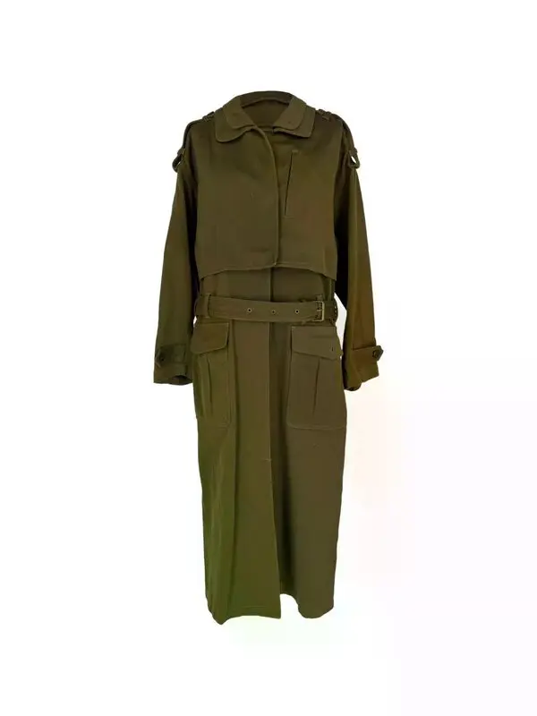 ISABEL MARANT VINTAGE Tadao Belted Trench Coat - Green
