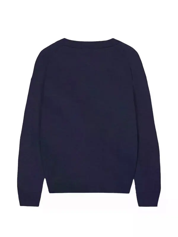 Maison Kitsuné Logo-patch V-neck Cardigan