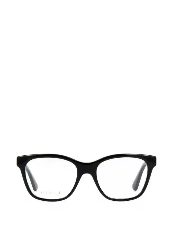 Gucci Crystal-embellished Square Frame Glasses - Black