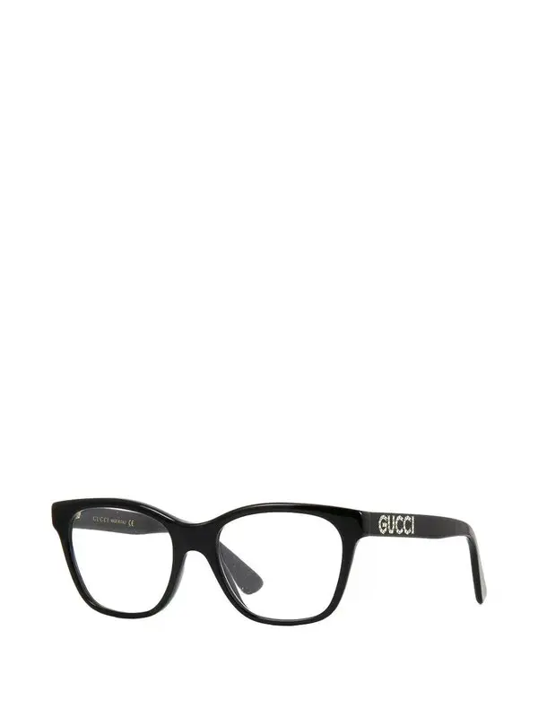Gucci Crystal-embellished Glasses - Black