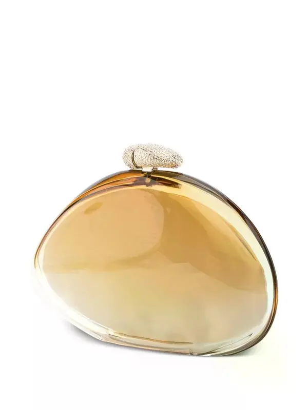 Benedetta Bruzziches Ariel Crystal-embellished Clutch Bag - Orange