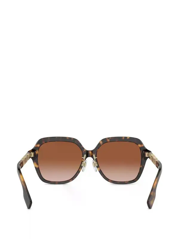 Burberry Logo Plaque Square Frame Sunglasses
