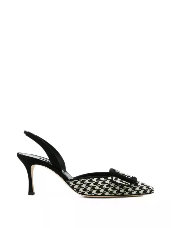 Manolo Blahnik Mayslibi Pointed-toe Pumps - White