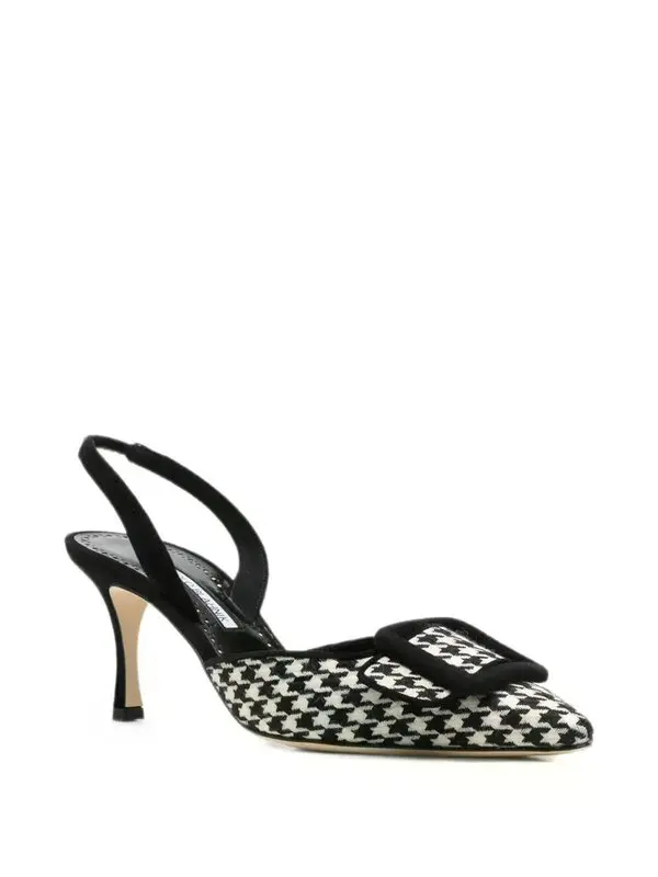 Manolo Blahnik Maysli Bi Pumps - White