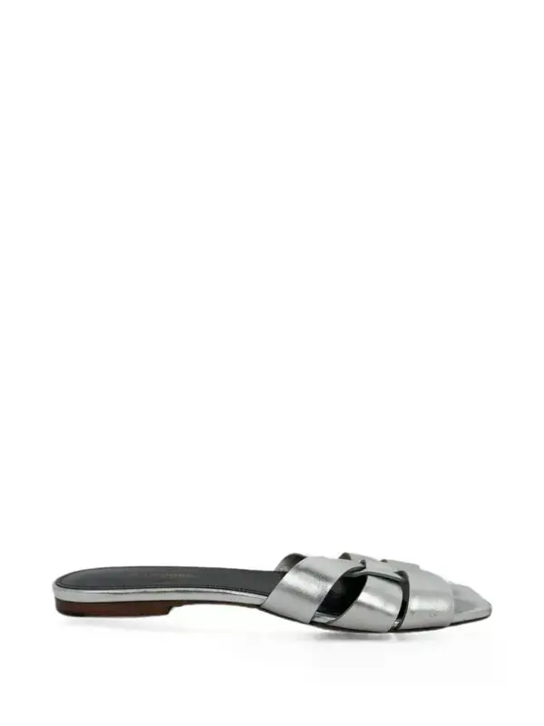 Saint Laurent Tribute Woven Slides