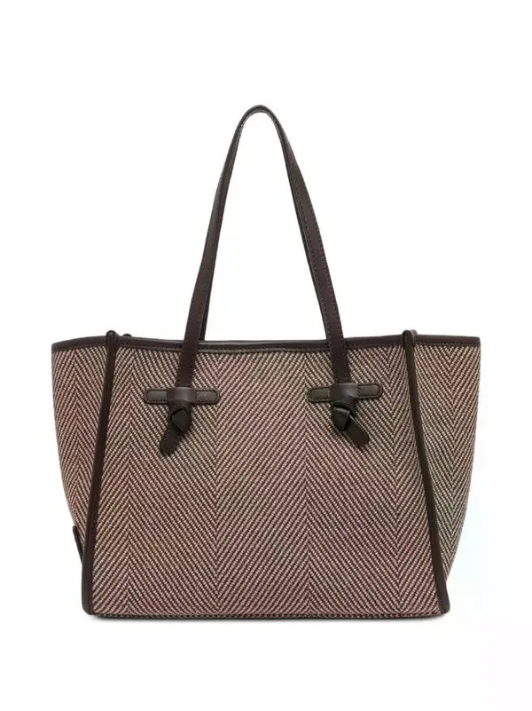 GIANNI CHIARINI Marcella Herringbone-weave Tote Bag